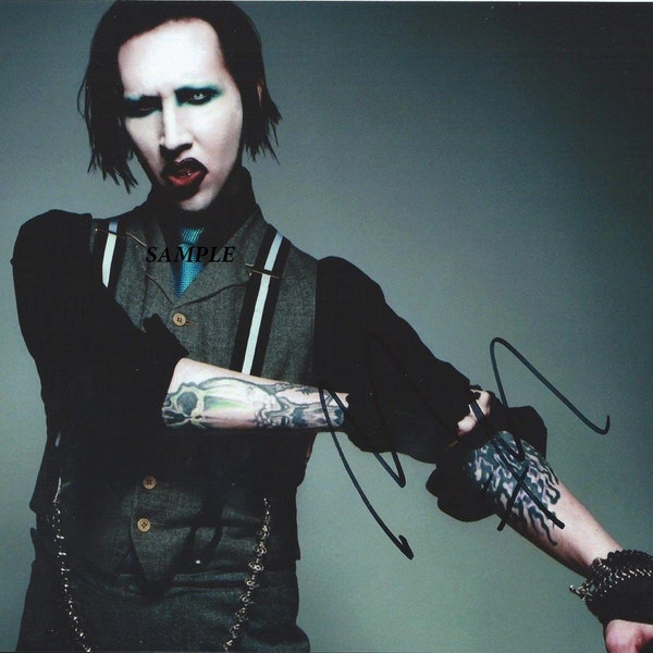 Marilyn Manson Signed Photo - Etsy