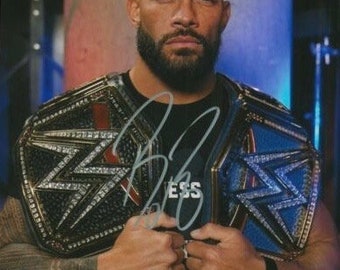 Roman Reigns Signed - Etsy