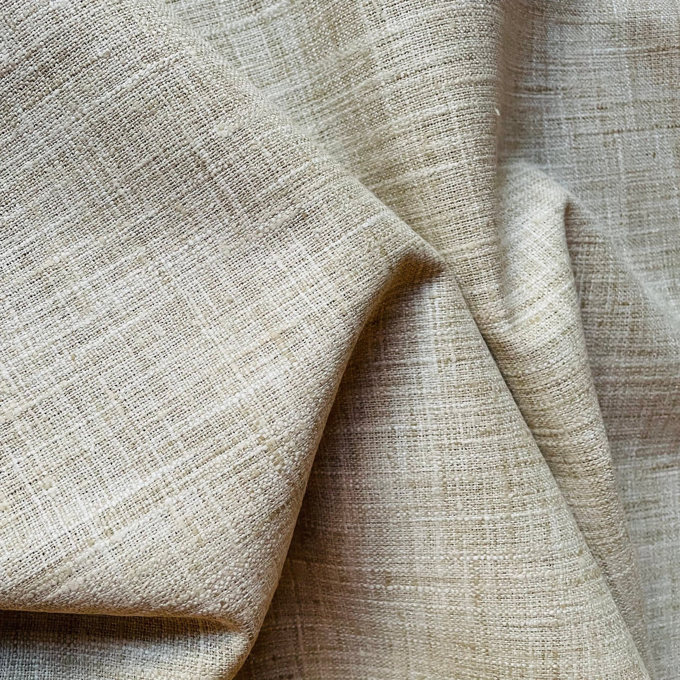 Beige Drapery Fabric by the Yard, Beige Curtain Fabric, Solid Beige ...