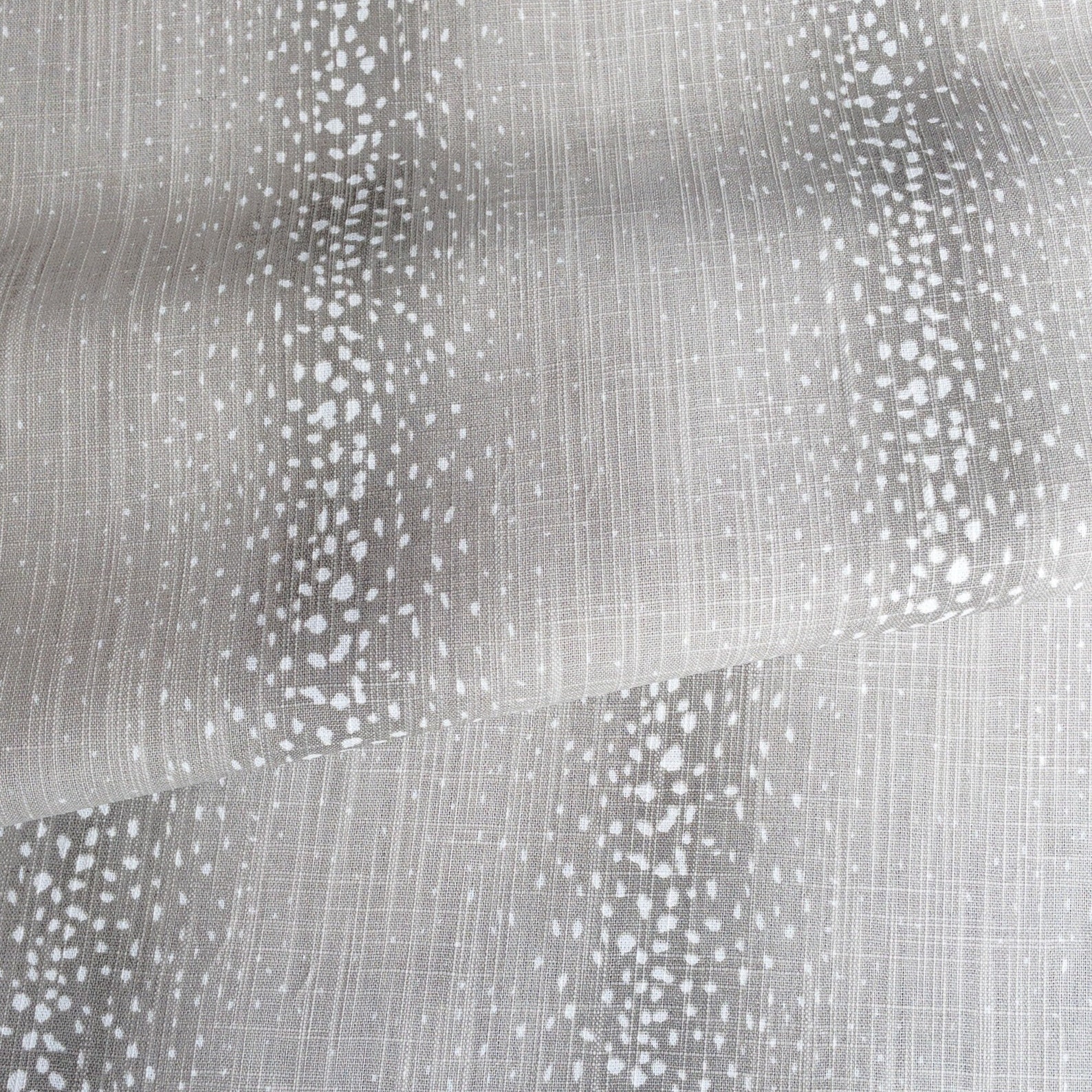 Gray Drapery Fabric Gray Antelope Print Fabric Designer Gray Animal ...