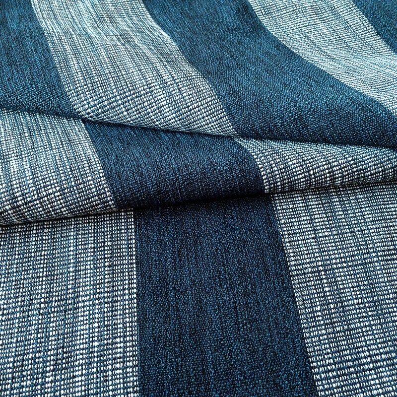 Blue Stripe Upholstery Fabric - Etsy