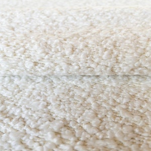 Cream Boucle Upholstery Fabric Chunky Boucle Cream Fabric for Chairs ...