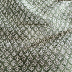 Green Textured Upholstery Fabric Green Botanical Leaf Fabric Green ...