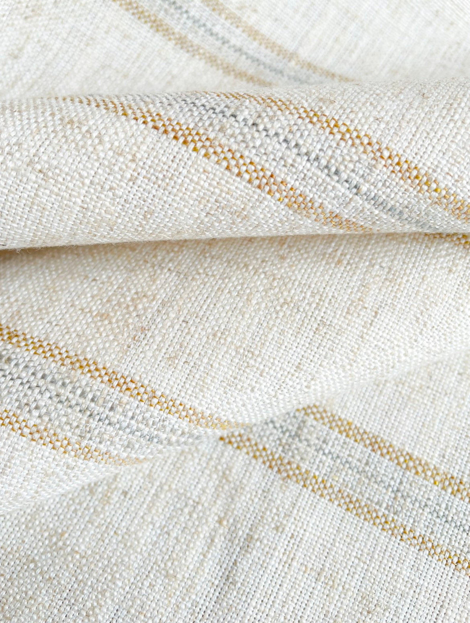 Beige Drapery Sample Fabric, Beige Striped Upholstery Fabric, Beige ...