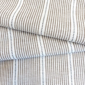 Brown Striped Drapery Fabric Brown Striped Fabric for Curtains Striped ...