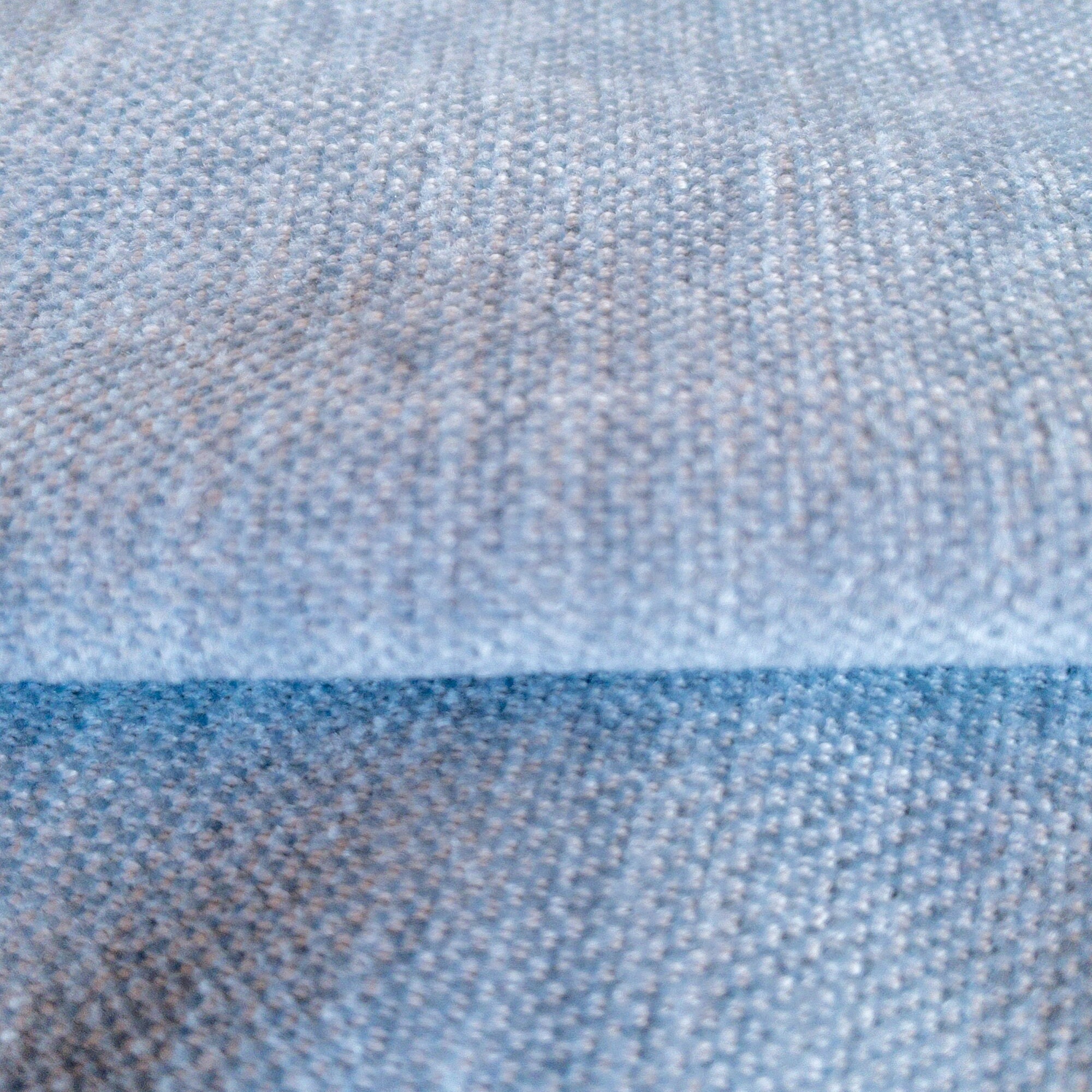 Blue Chenille Sample Fabric Blue Upholstery for Chairs Textured Fabric ...