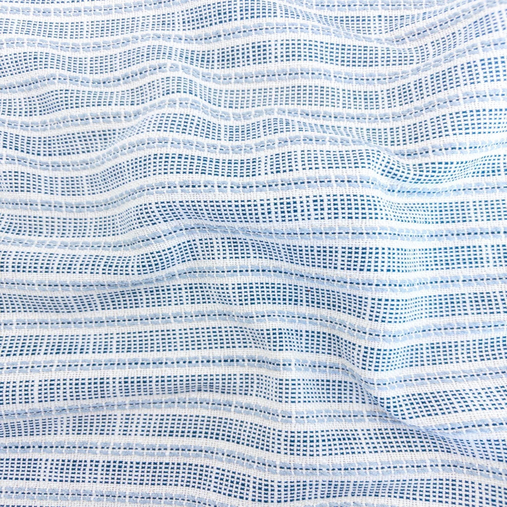 Blue Stripe Upholstery Fabric Outdoor Blue Fabric for Chairs ...