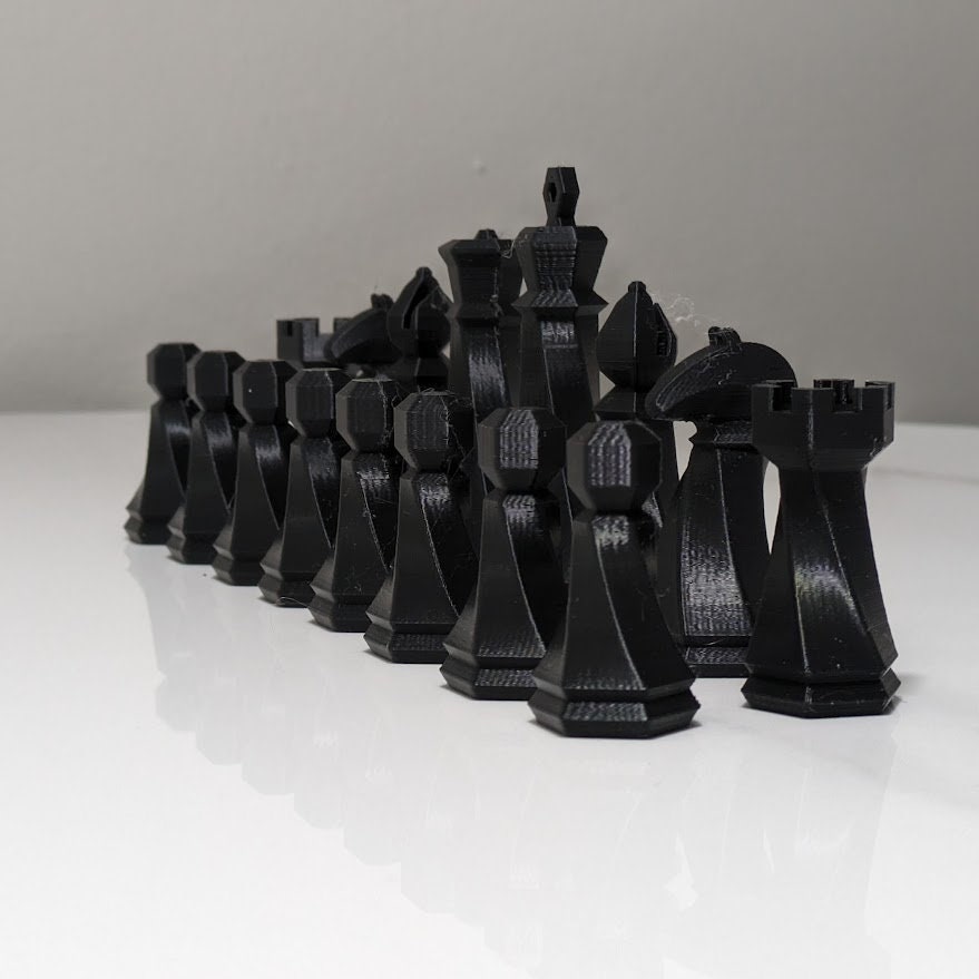 Hexagon Chess Set, 3D Printed With Multiple Color Options, Pieces Only ...