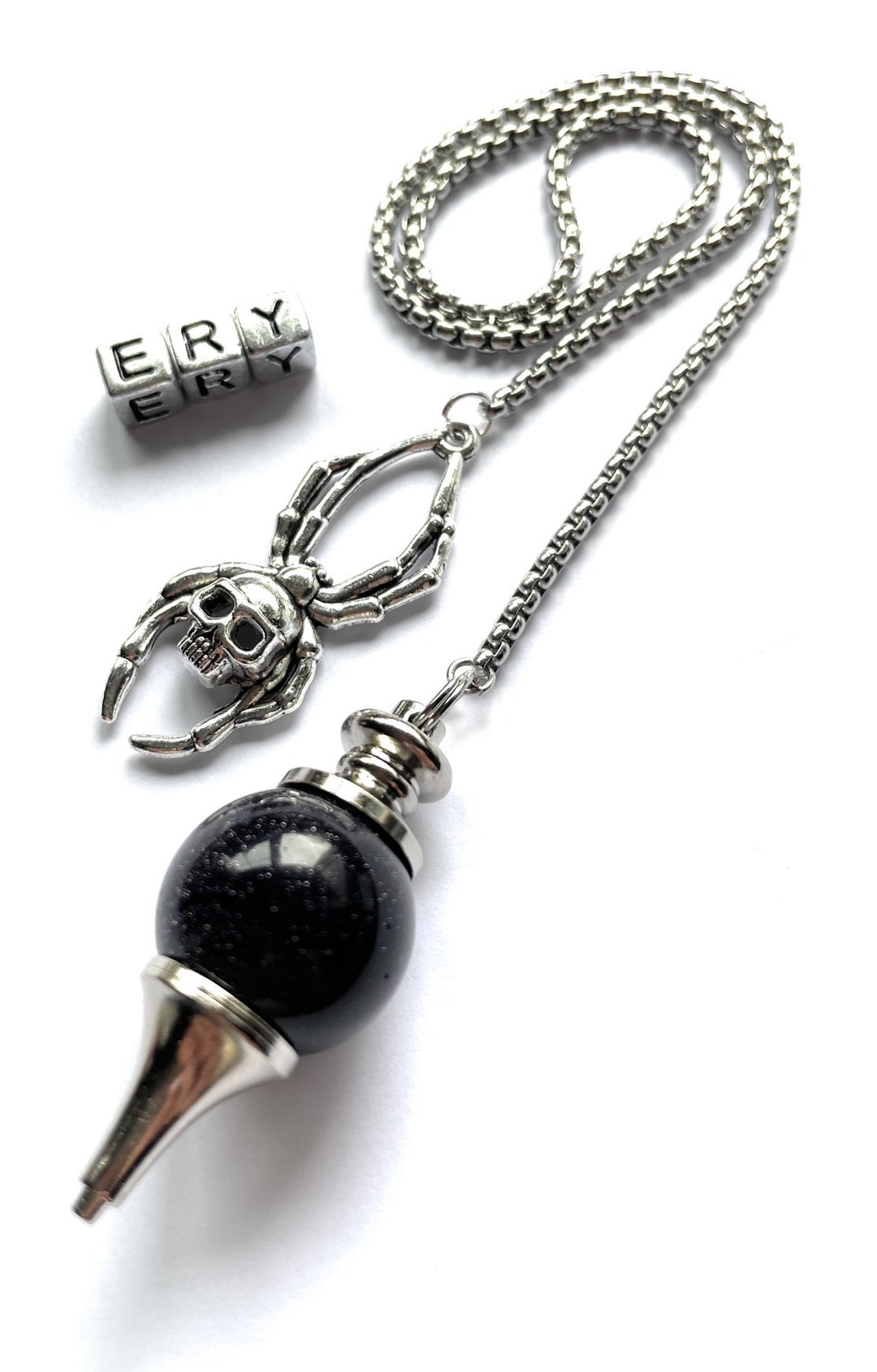 BLUE Sand Pendulum Divination Spiritual Connection Wicca Reiki ...