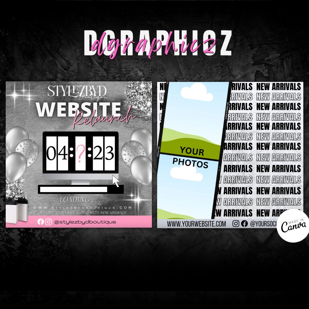 DIY Website Relaunch Flyer Template , New Arrivals Editable Flyer ...