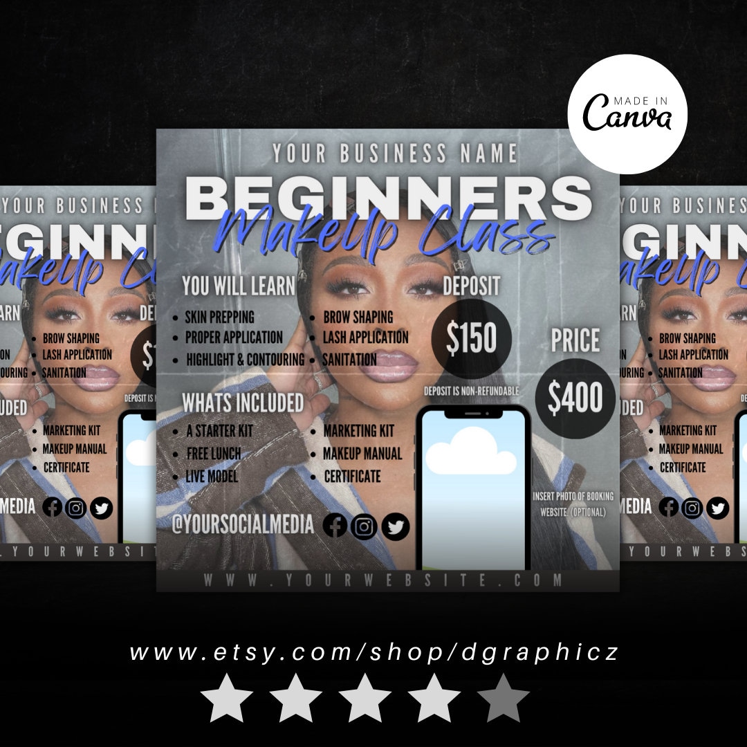 DIY EDITABLE TEMPLATE Flyer - Etsy