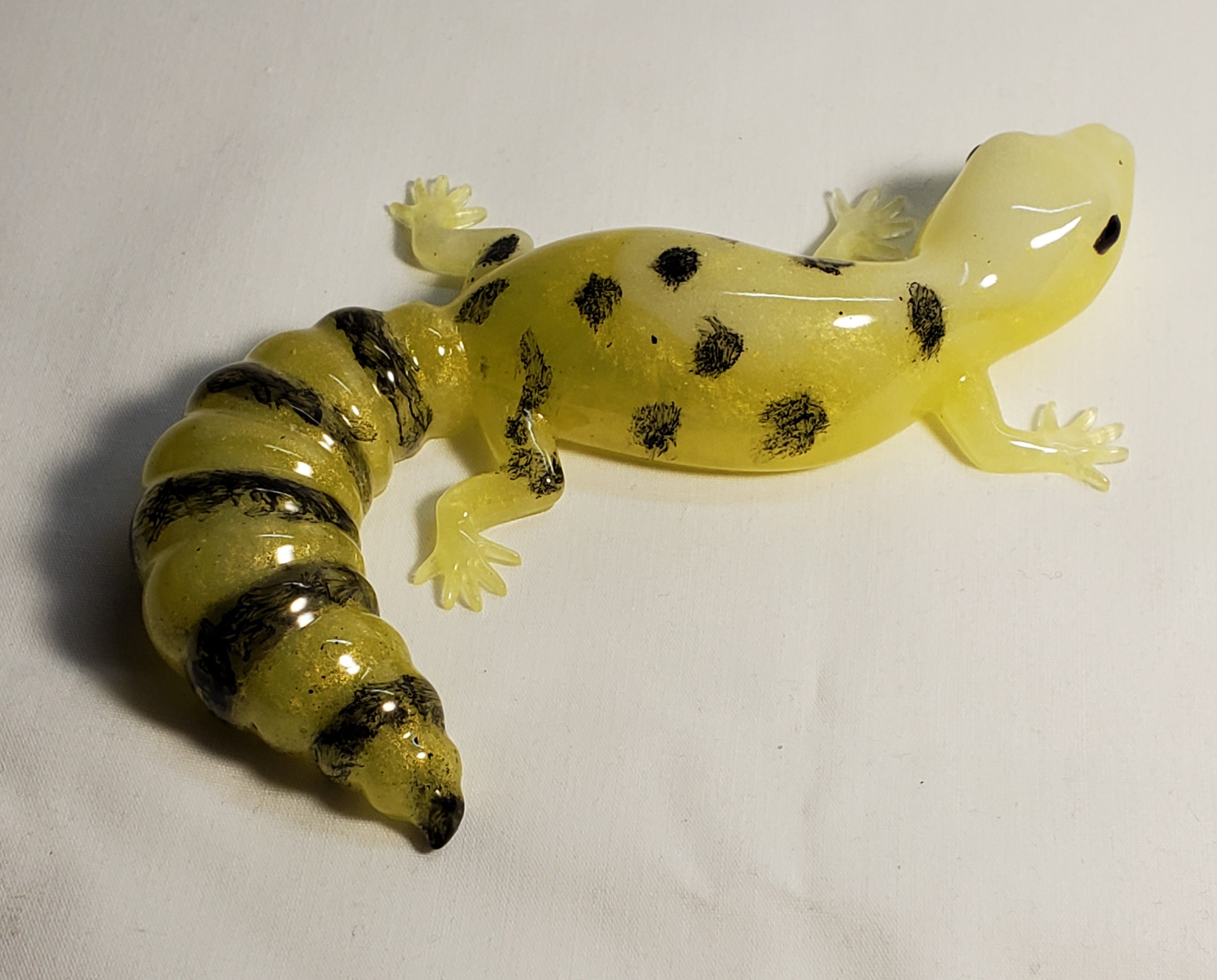 Leopard Gecko Lizard, Resin Figurine, Statue. Gift Idea! Handmade ...