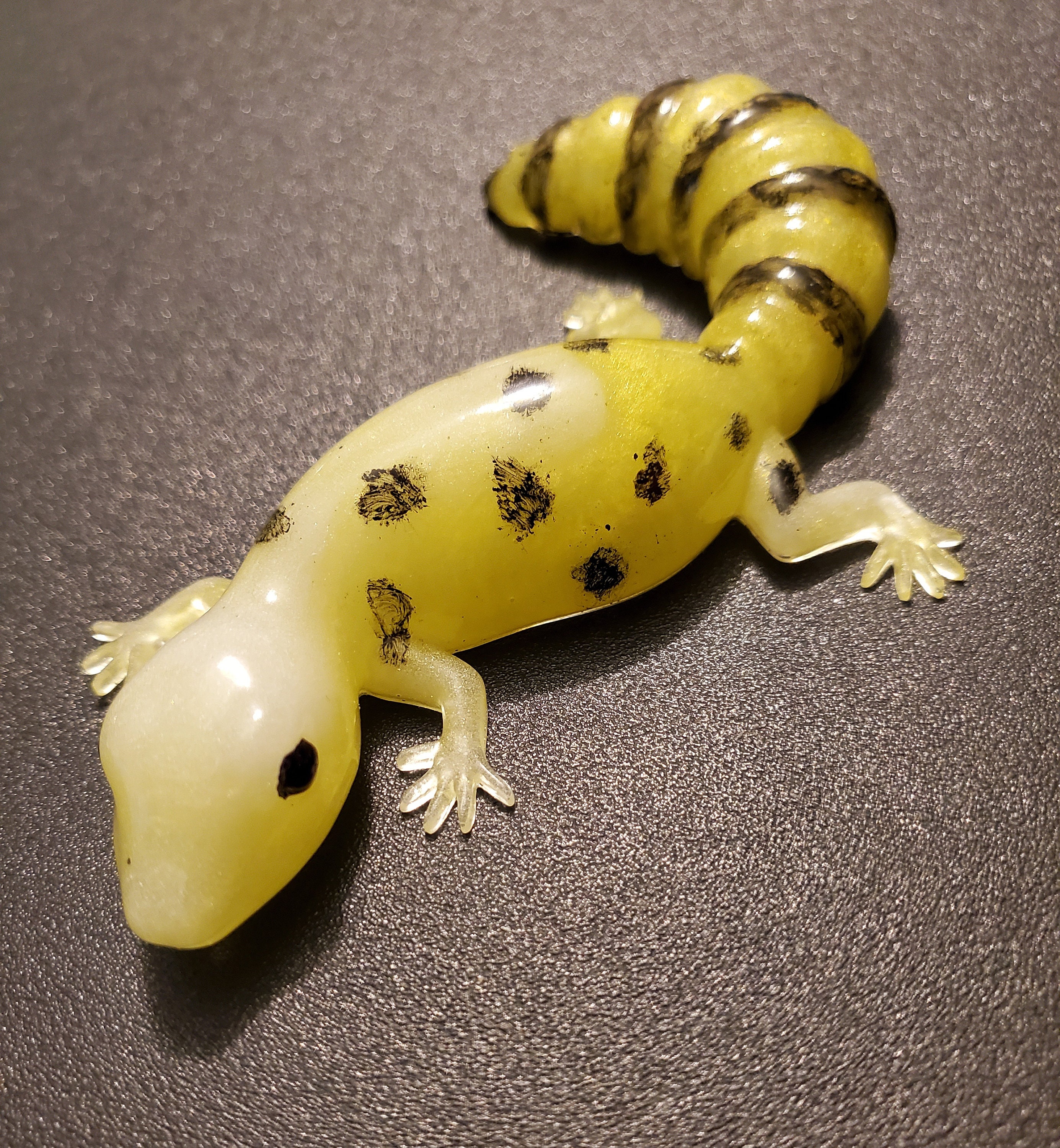 Leopard Gecko Lizard, Resin Figurine, Statue. Gift Idea! Handmade ...