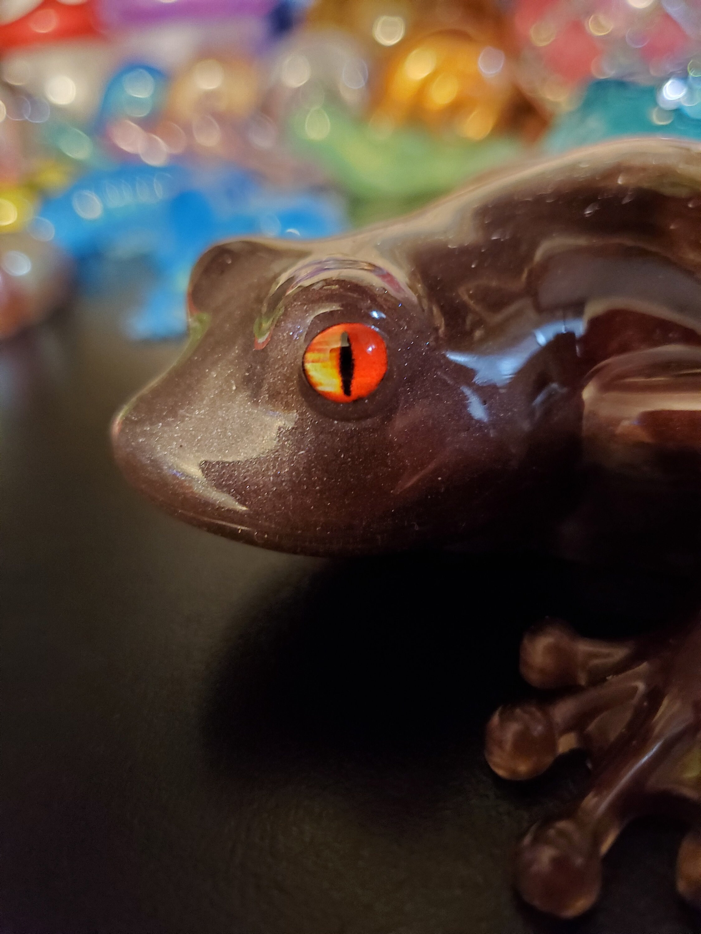 Resin Frog With Realistic Eyes, Tree Frog Amphibian, Resin Art Gift for ...