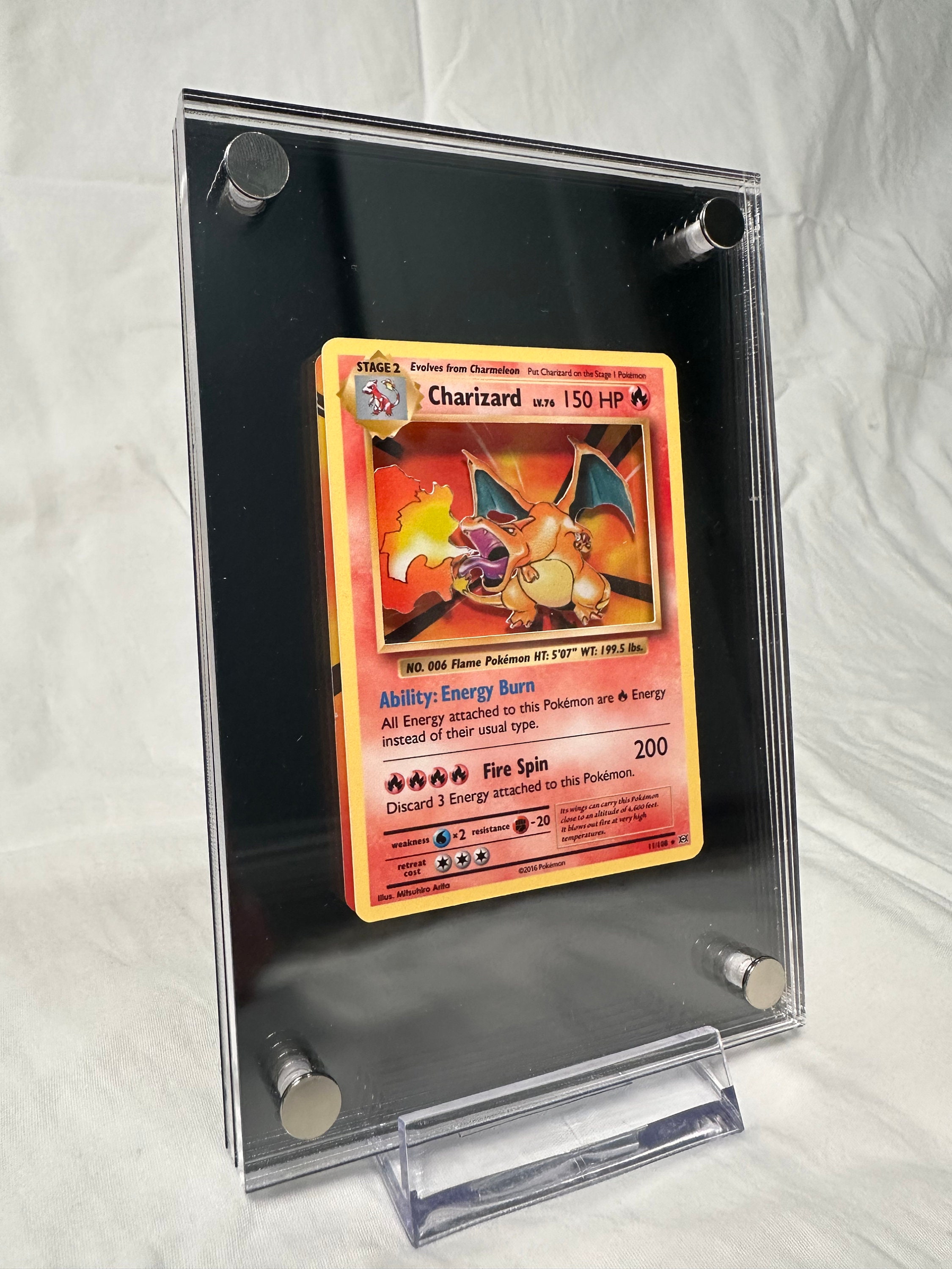 Charizard 3D Pokemon Card - Etsy
