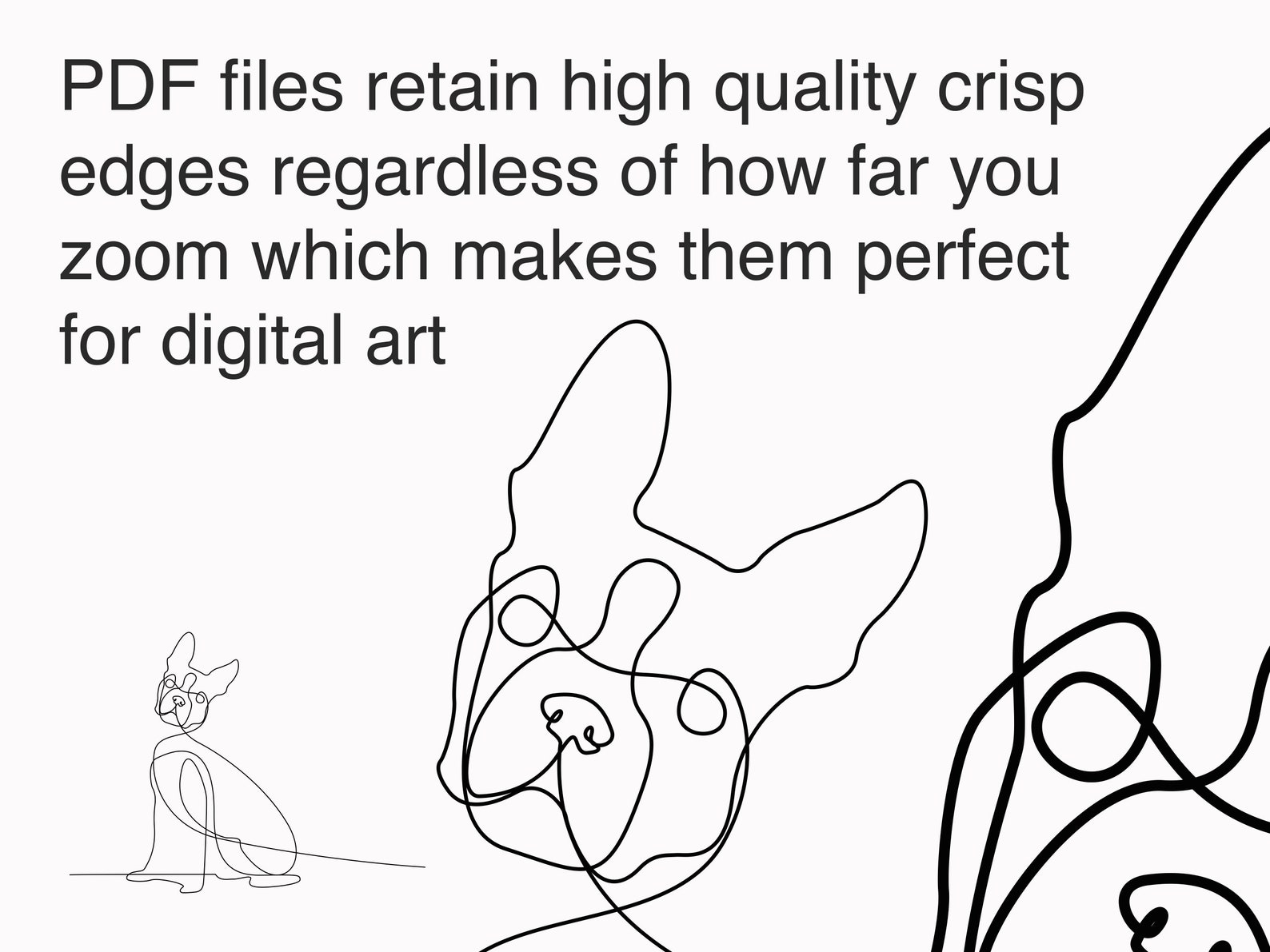 Corgi One Line Art digital Download | Etsy