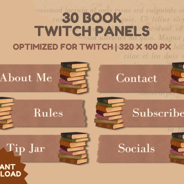 Twitch Panels Bundle - Etsy