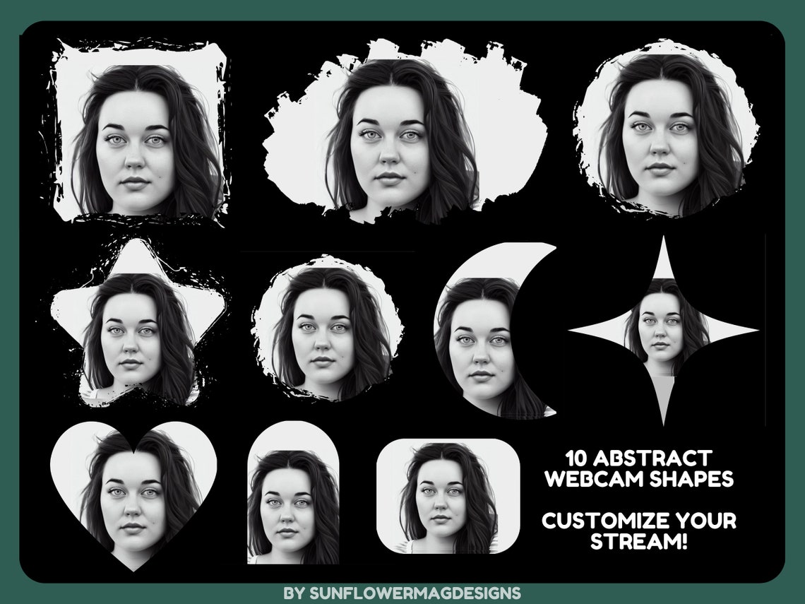 10x Unique Webcam Shapes for Twitch Streamers | Camera Mask Shape ...