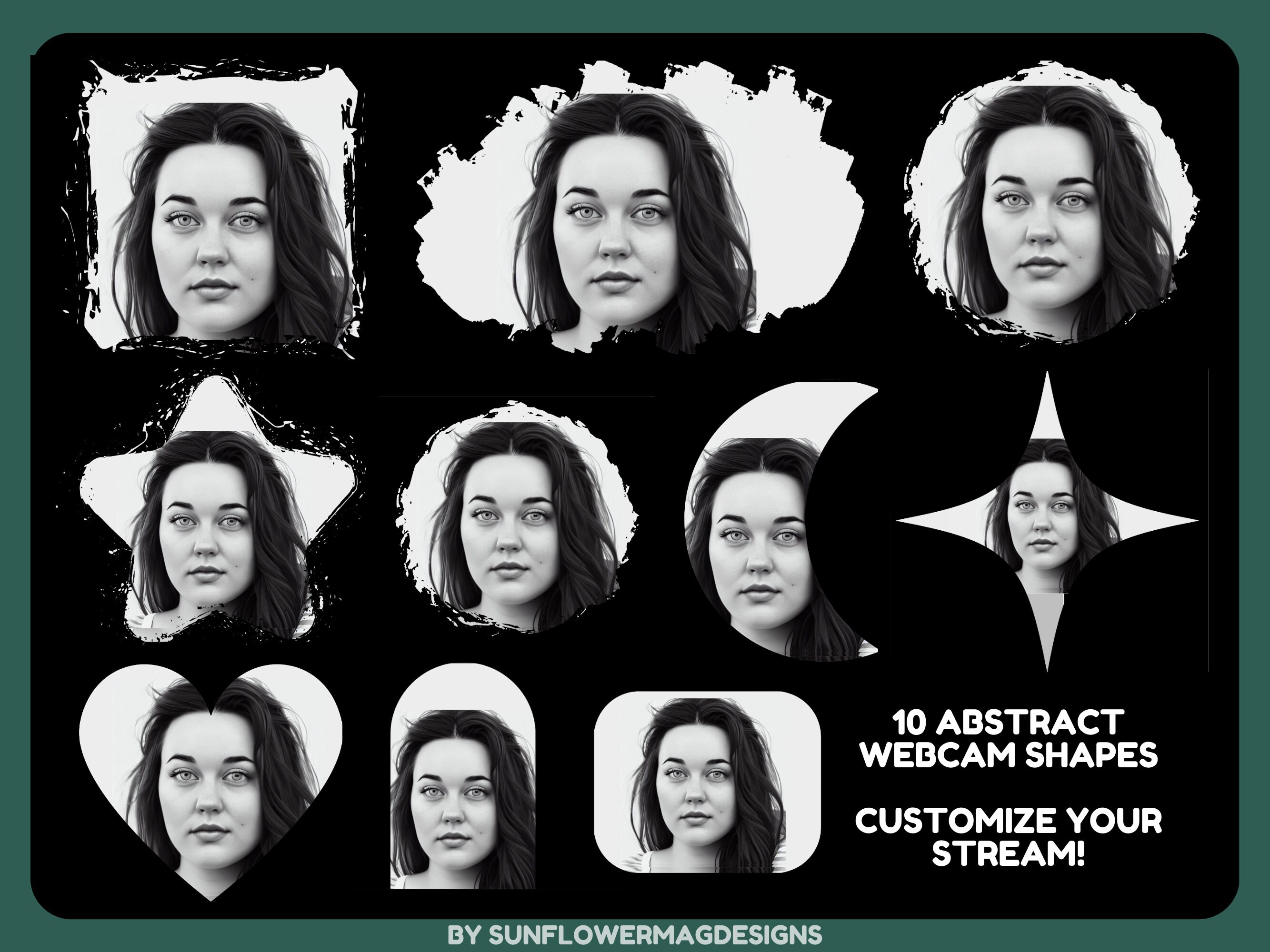 10x Unique Webcam Shapes for Twitch Streamers | Camera Mask Shape ...