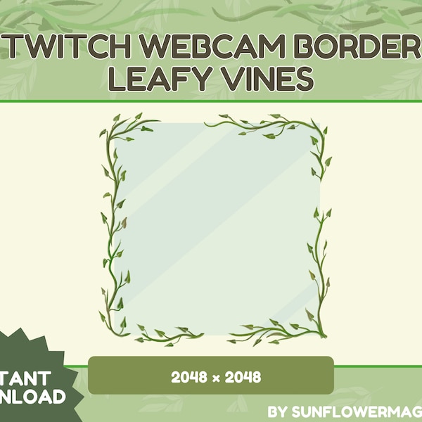 Minimal Square Webcam Border - Etsy