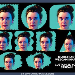 10x Abstract Webcam Shapes for Twitch Streamers | Camera Mask Shape ...