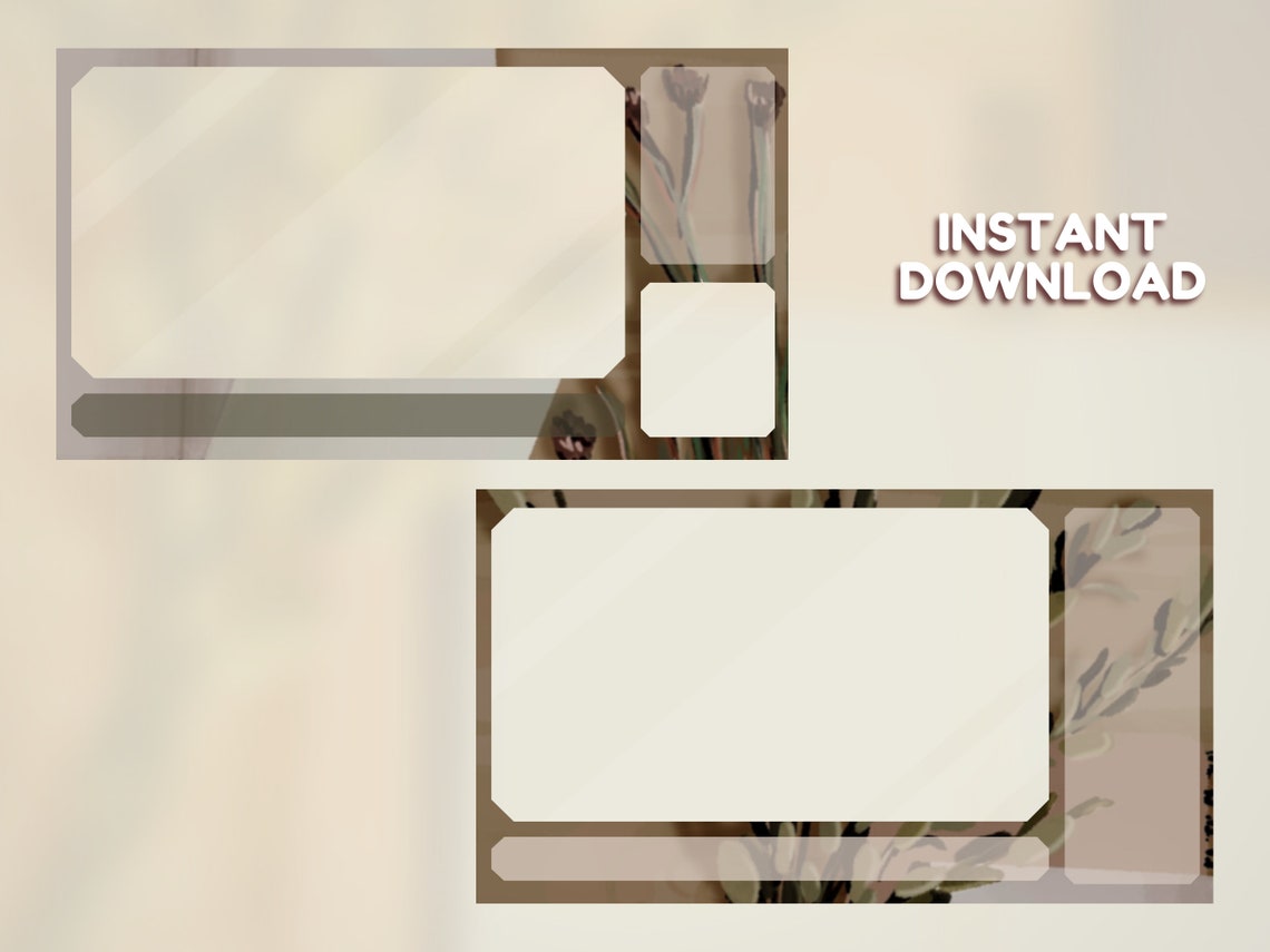Animated Cozy Reading Desk Streamer Overlay Package for Twitch, Simple ...
