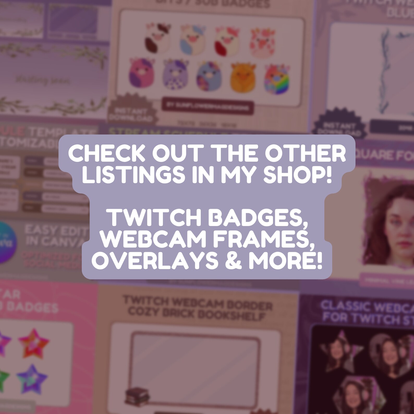 30x Twitch Book Stream Panels | Modern, Booktok, Cozy, Aesthetic, Cute ...