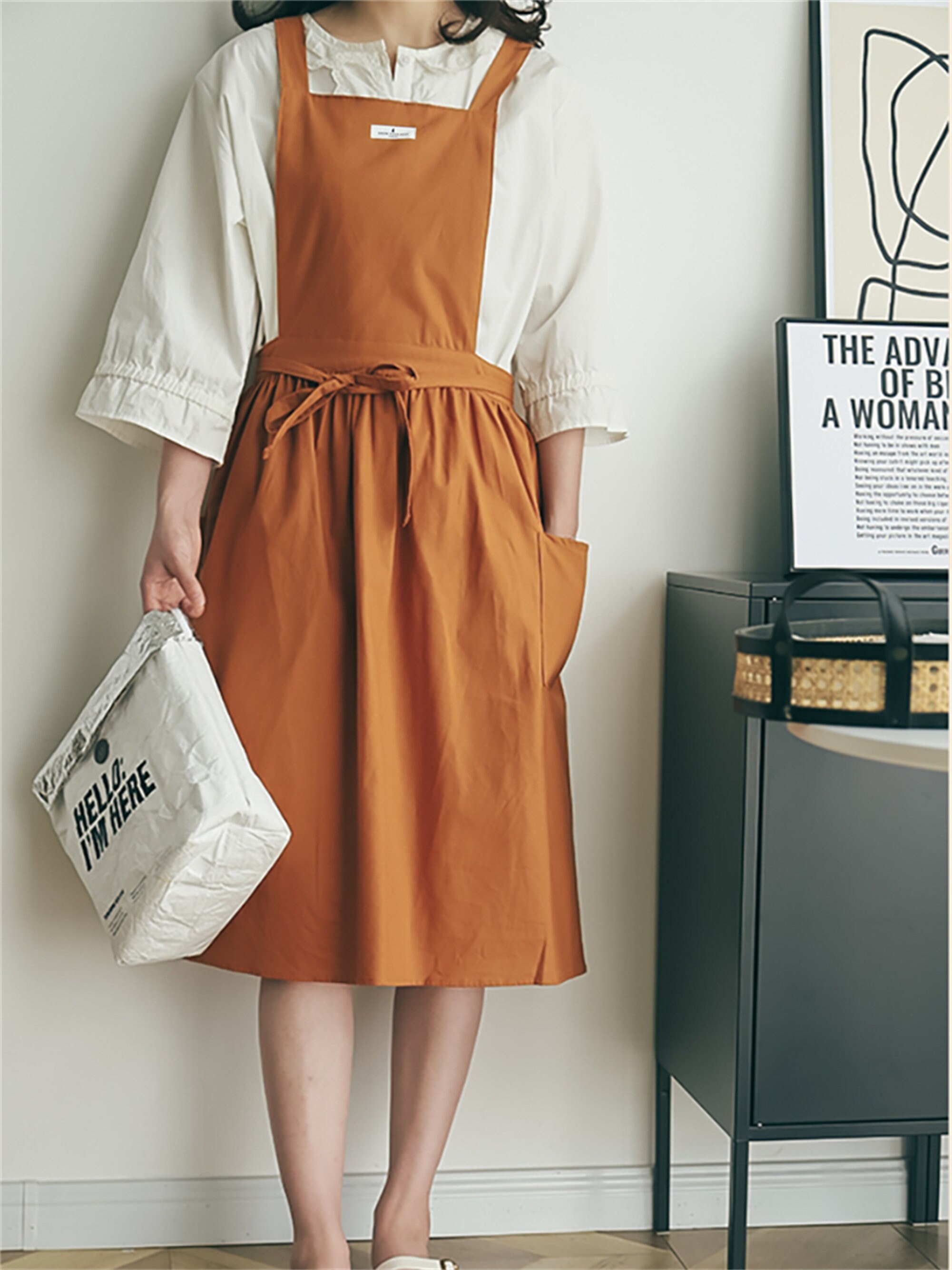 Apron Dress for Her/basic Apron/full Body Apron/garden - Etsy