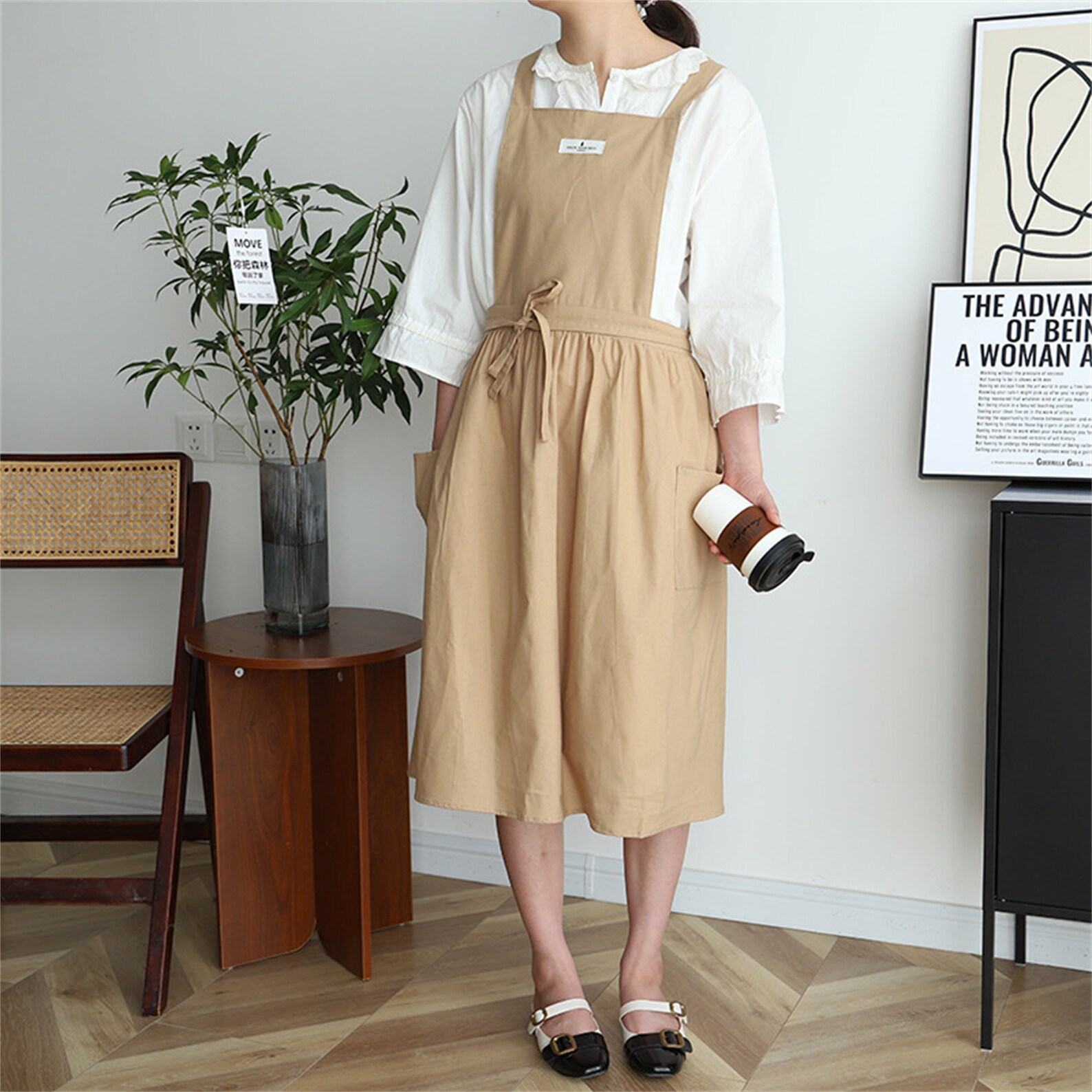 Apron Dress for Her/basic Apron/full Body Apron/garden - Etsy