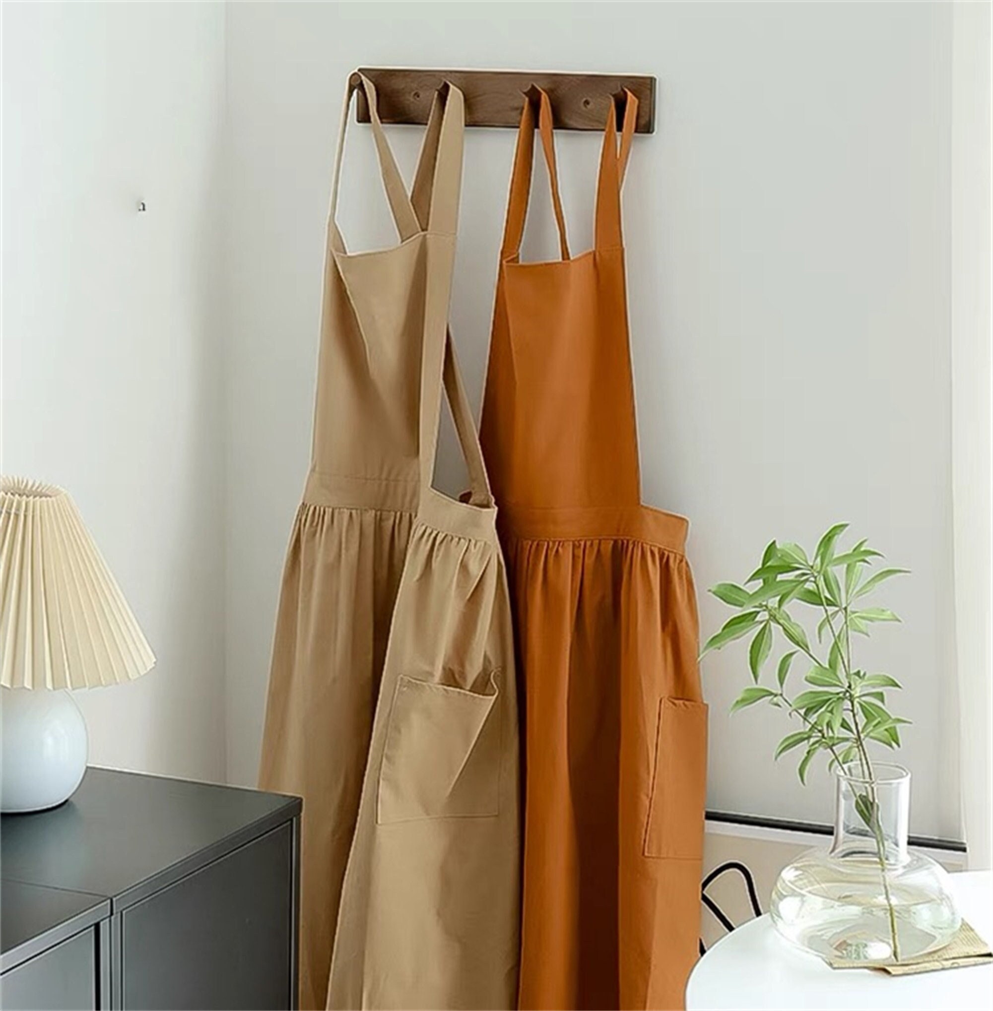 Apron Dress for Her/basic Apron/full Body Apron/garden - Etsy