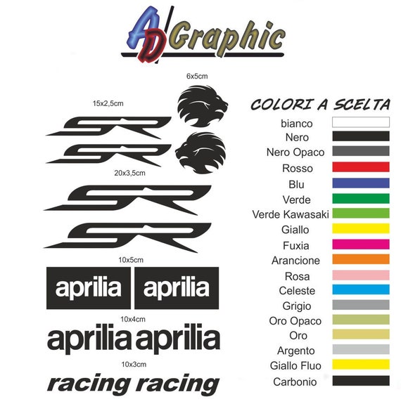 Kit Adesivi Stickers Compatibili Con Aprilia Sr Tipo3 - Etsy