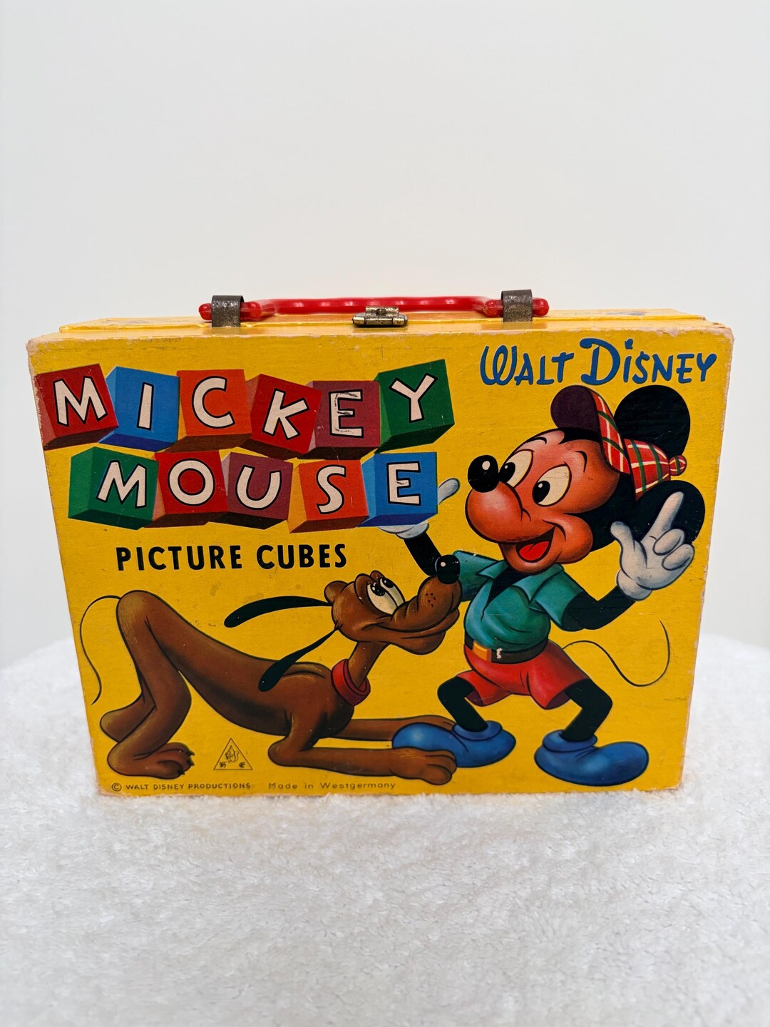 Vintage Mickey Mouse Picture Cubes 1960s - Etsy