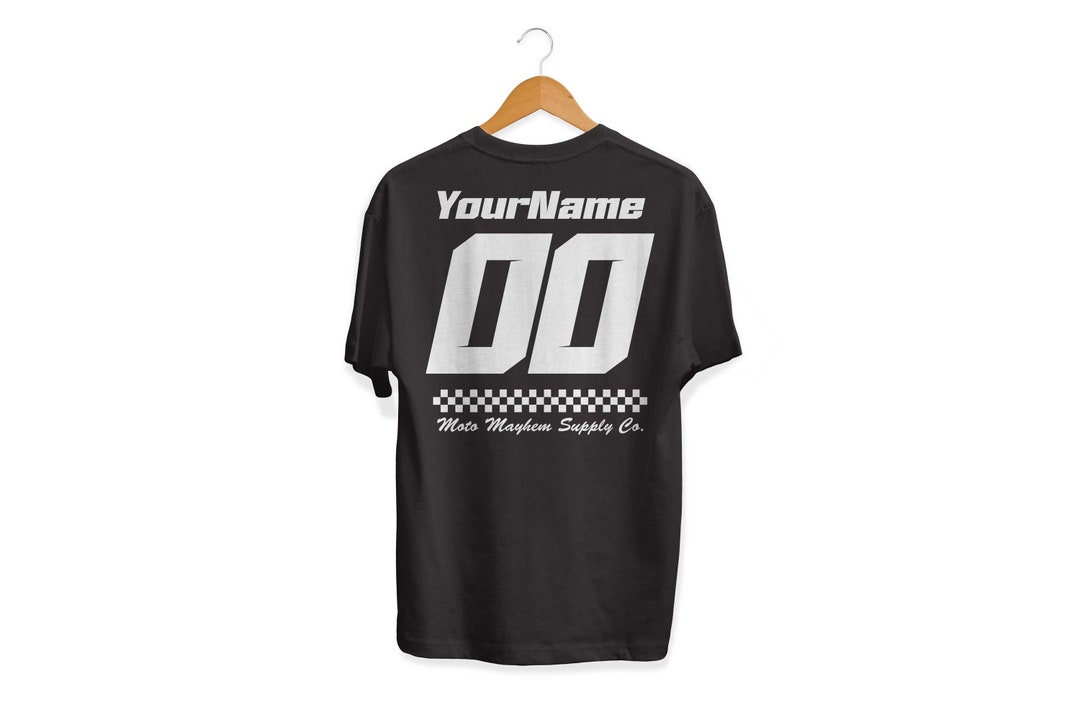Adult Custom Name & Number Race T-shirt: Motorsport Gift - Etsy