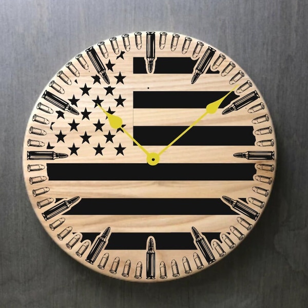 Bullet Clock - Etsy