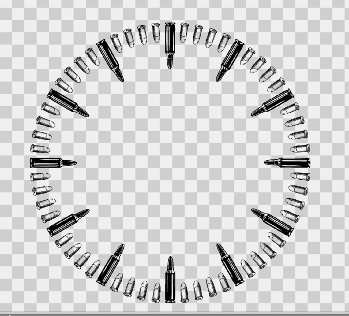 Bullet Border for Clock SVG for Laser, Xtool, Glowforge - Etsy