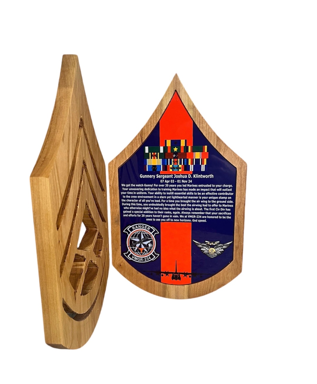 NCO Rank Plaque-customized Design-pcs-pca-ets-retirement-army-marines ...