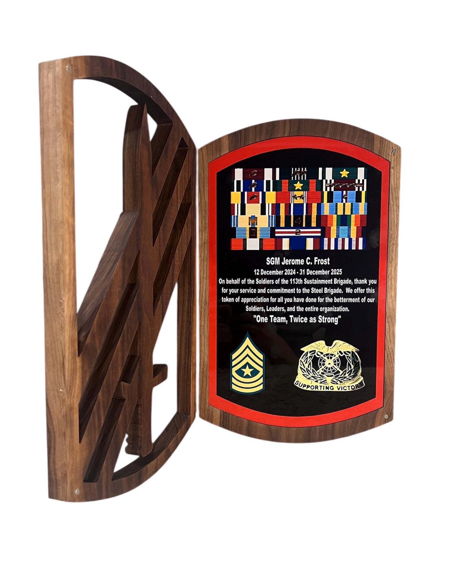 Unit Patch Plaque-customized Design-pcs-pca-ets-retirement-army-marines ...