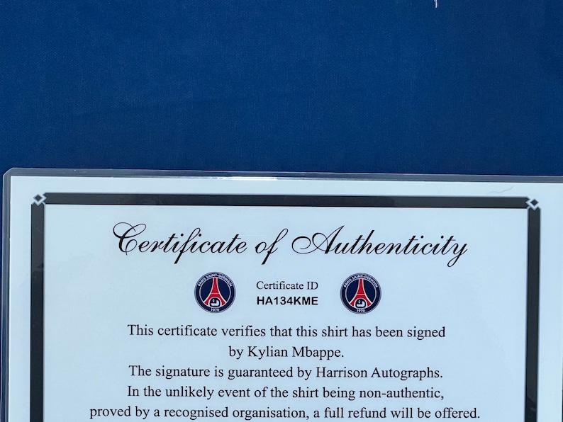 2023/24 KYLIAN MBAPPE SIGNED Paris Saint-germain Nike® Jersey W/coa Psg ...