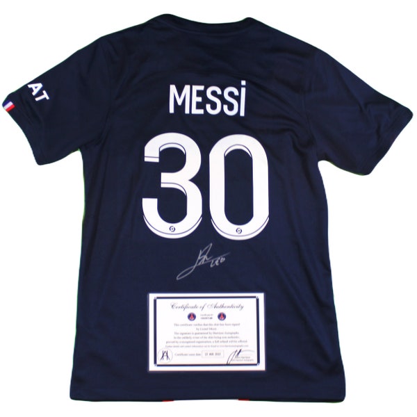 Lionel Messi Signed Card - Etsy
