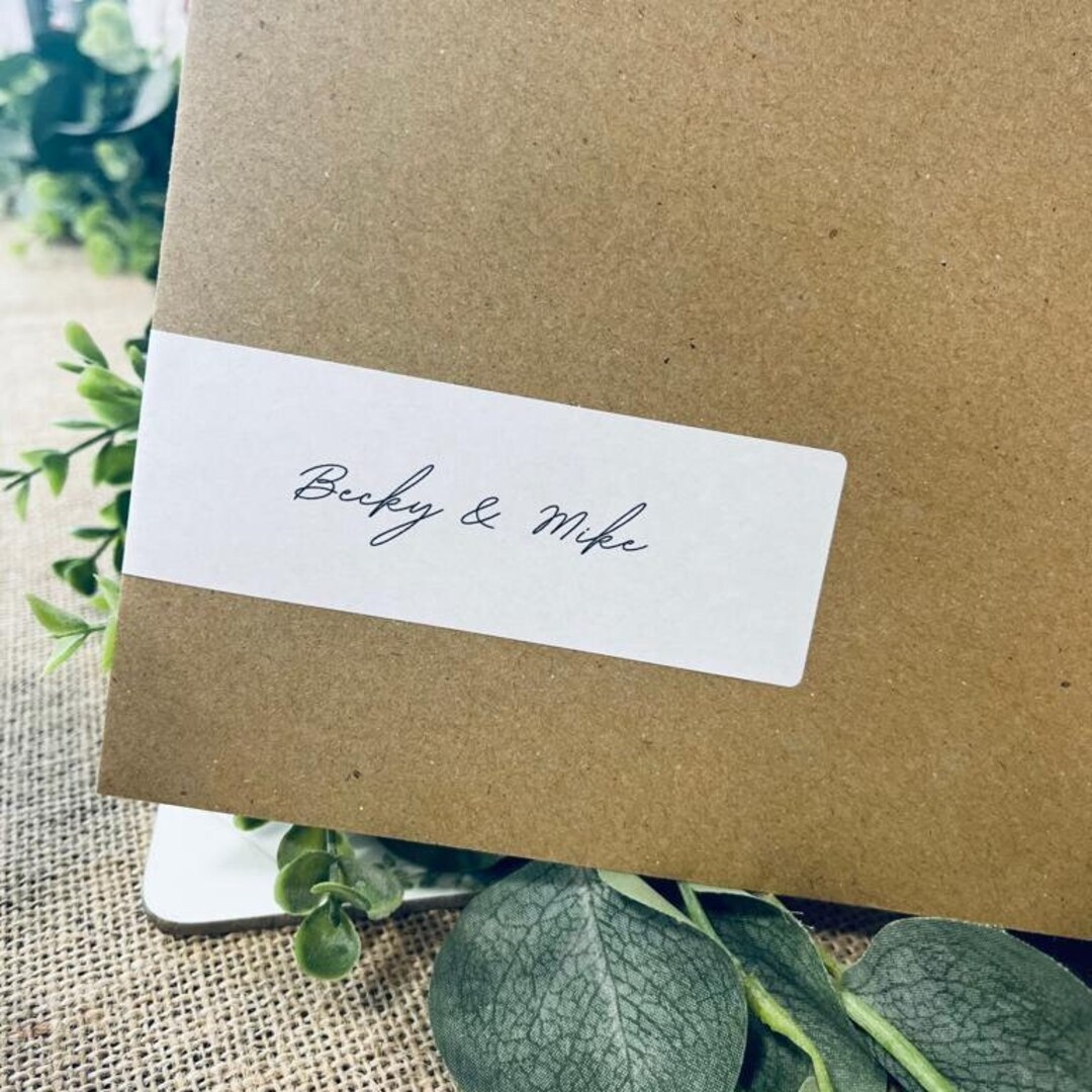 Minimalist Wedding Invite Envelope Label Template Bundle | Wedding ...