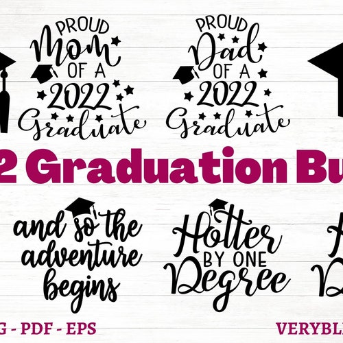 SVG Graduation 2022 Bundle Graduation SVG Class of 2022 - Etsy