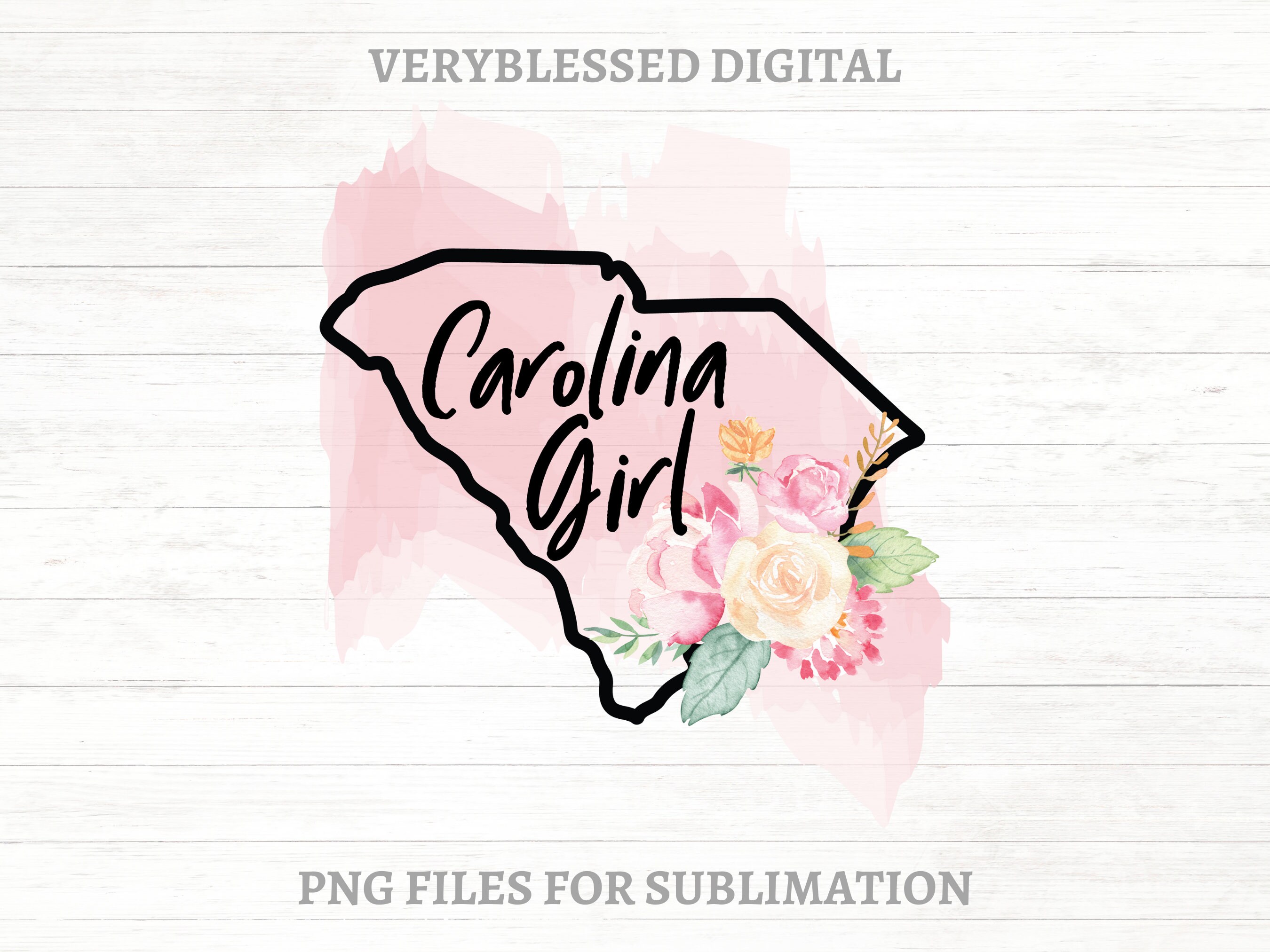 Sublimation File, PNG File, Sublimation Design, Carolina Girl Png ...