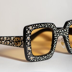 Gucci Sunglasses With Diamonds GG0780S 007 - Etsy