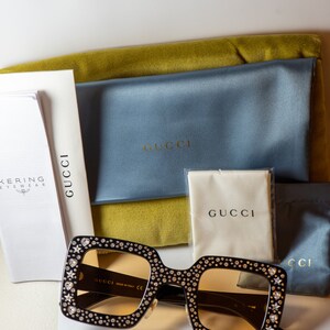 Gucci Sunglasses With Diamonds GG0780S 007 - Etsy