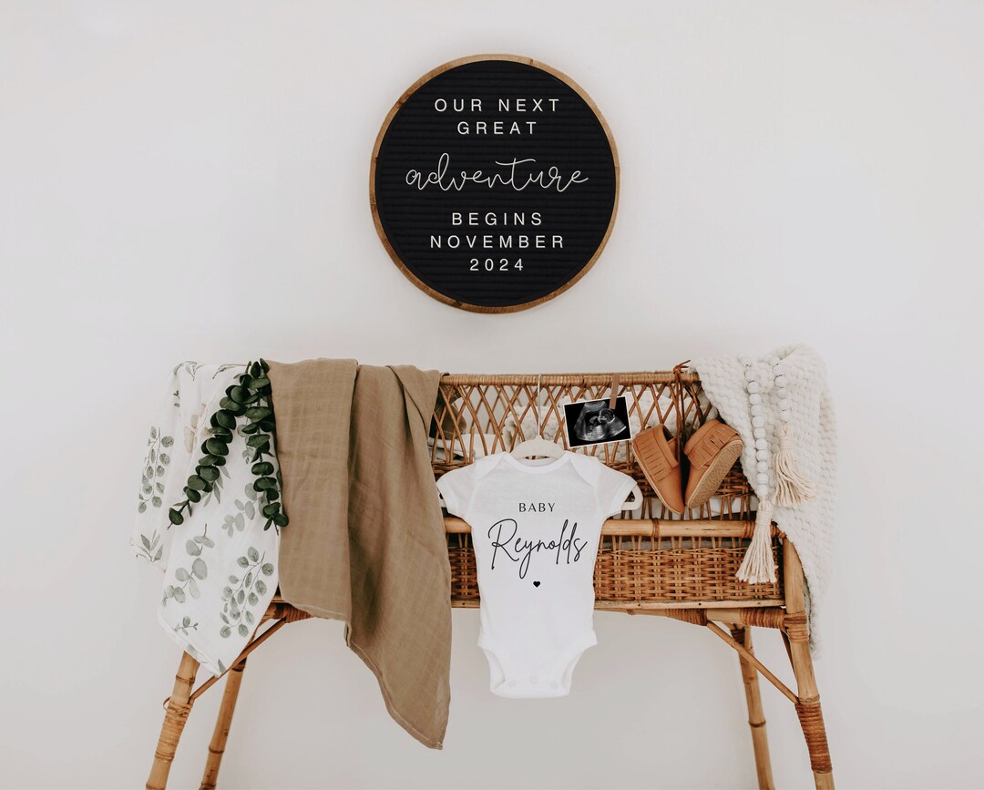 Digital Pregnancy Announcement / Baby Announcement / Our Adventure ...