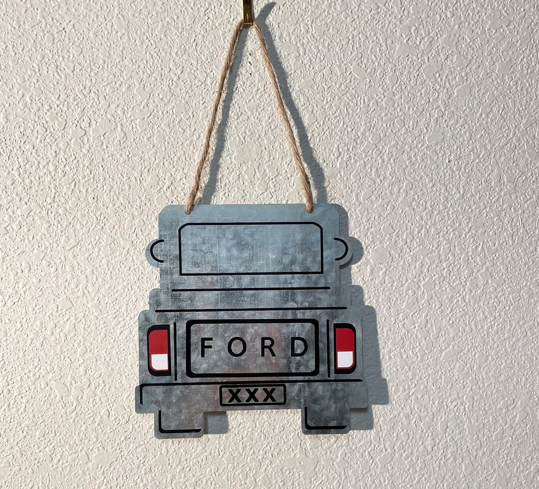 Ford Truck Sign: Mancave Garage Wall Decor (7x7in) - Etsy