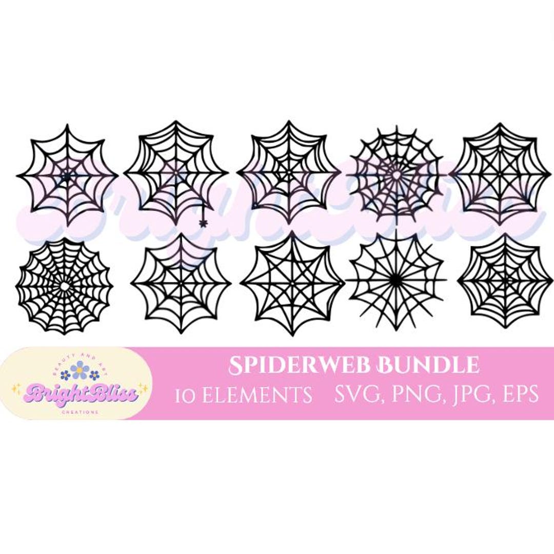 Spiderweb Bundle, Png, Jpg, Svg, Eps, Pumpkin SVG, Cricut Design ...