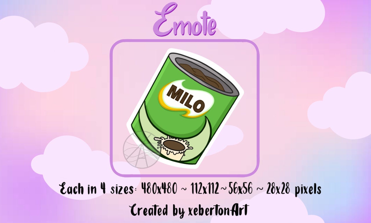 Milo Emote Twitch Emote Ready to Use Twitch Badge | Etsy