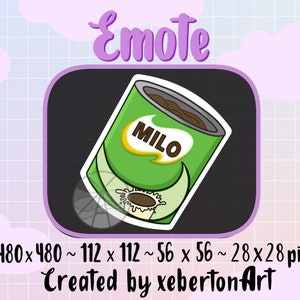 Milo Emote | Twitch Emote | Ready to Use | Twitch Badge | Chocolate ...