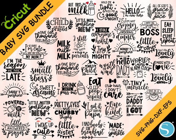 Baby Svg Bundle Cute Baby Sayings Svg Designs Newborn Svg - Etsy Australia